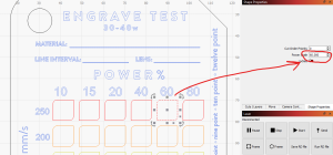 Cutting & Engraving Lightburn Test Cards - Cutting Paths